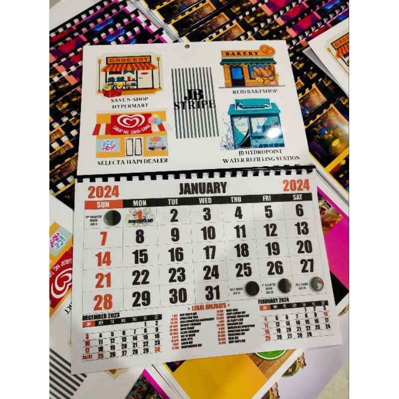 2024 Personalized Wall Calendar | Shopee Philippines