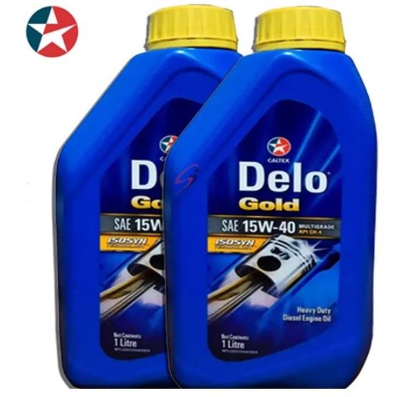 CALTEX Delo Gold CH4 15W40 MG Liter 1L Diesel Engine Oil | Shopee ...