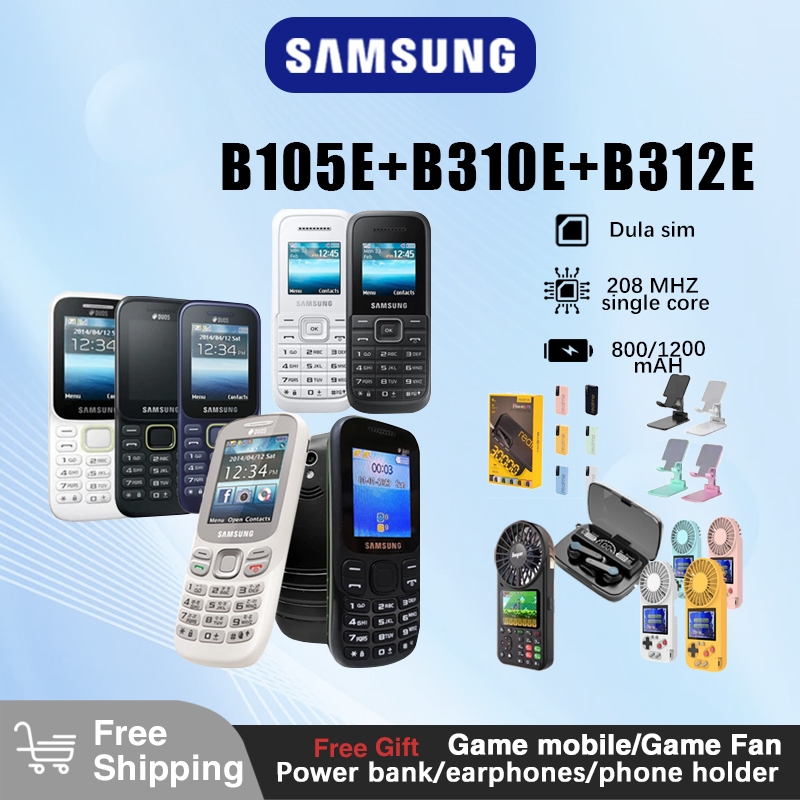 【Free Gifts】Samsung B105/B312/B310 Keypad Phone Basic function key ...