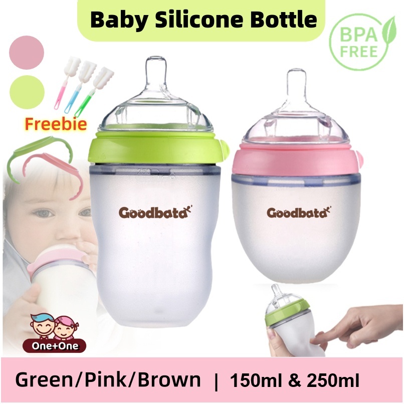 Goodbata Baby Silicone Feeding Nursing Bottle Nano Soft Milk Water Cup ...