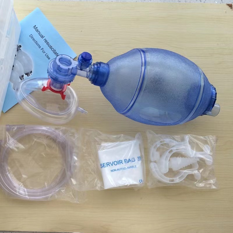 1pcs Oxygen Breath Hand Resuscitation Medic BVM PVC Portable Disposable Ambu Bag Adult Kit ...