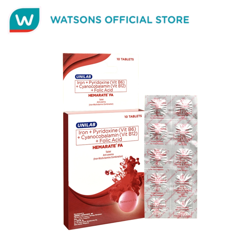 HEMARATE FA Tablet 10s | Shopee Philippines