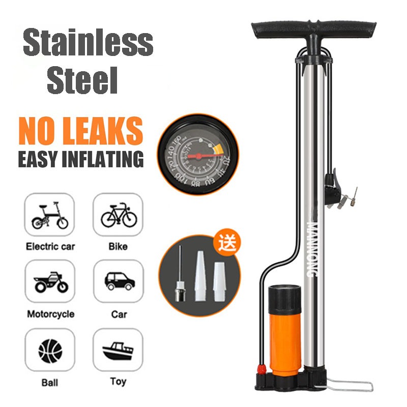 Bike Pump Motor High Pressure Bike Pump With Guage 160PSI Air Pump ...