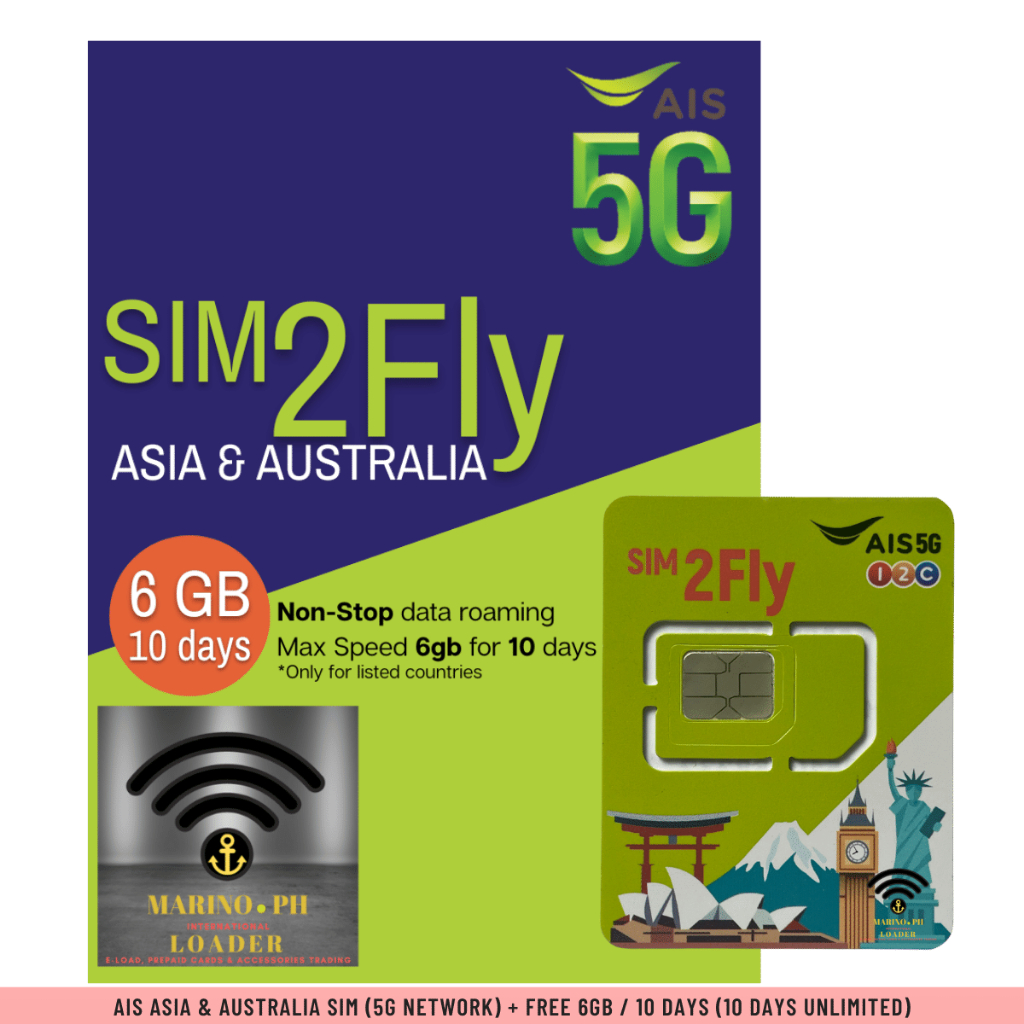 Ais Sim2fly Asia / Global Sim Card + FREE 6gb for Seaman | Shopee Philippines