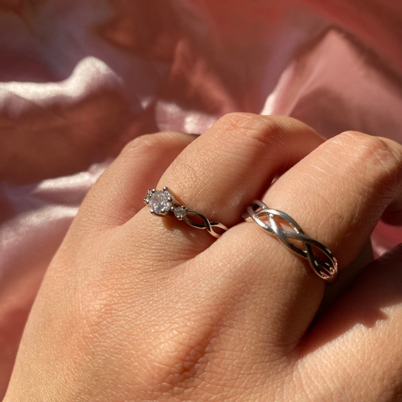 Adjustable Pandora Promise Ring + Handmade flowers in a box (gift for ...