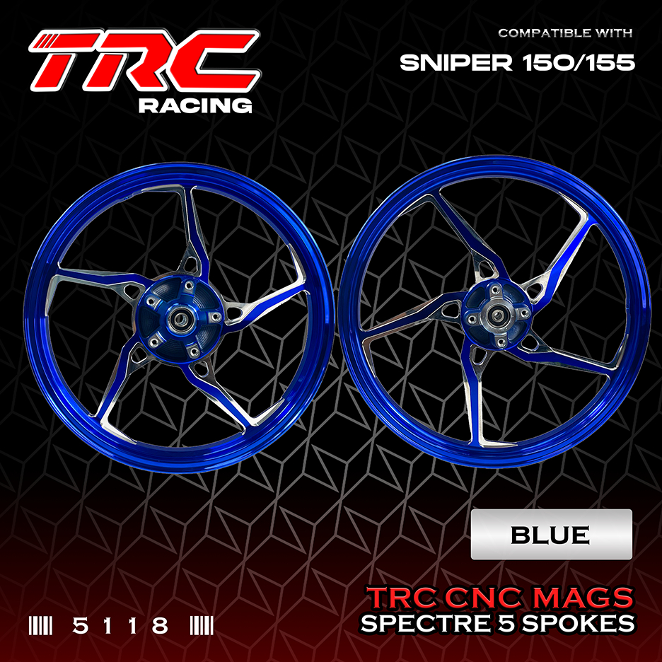 TRC CNC Mags Spectre 5 Spokes (1.6 17F x 1.6 17R) Malaysian Concept ...