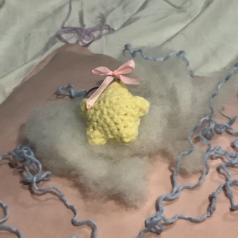 star coquette with ribbon crochet keychain | Shopee Philippines