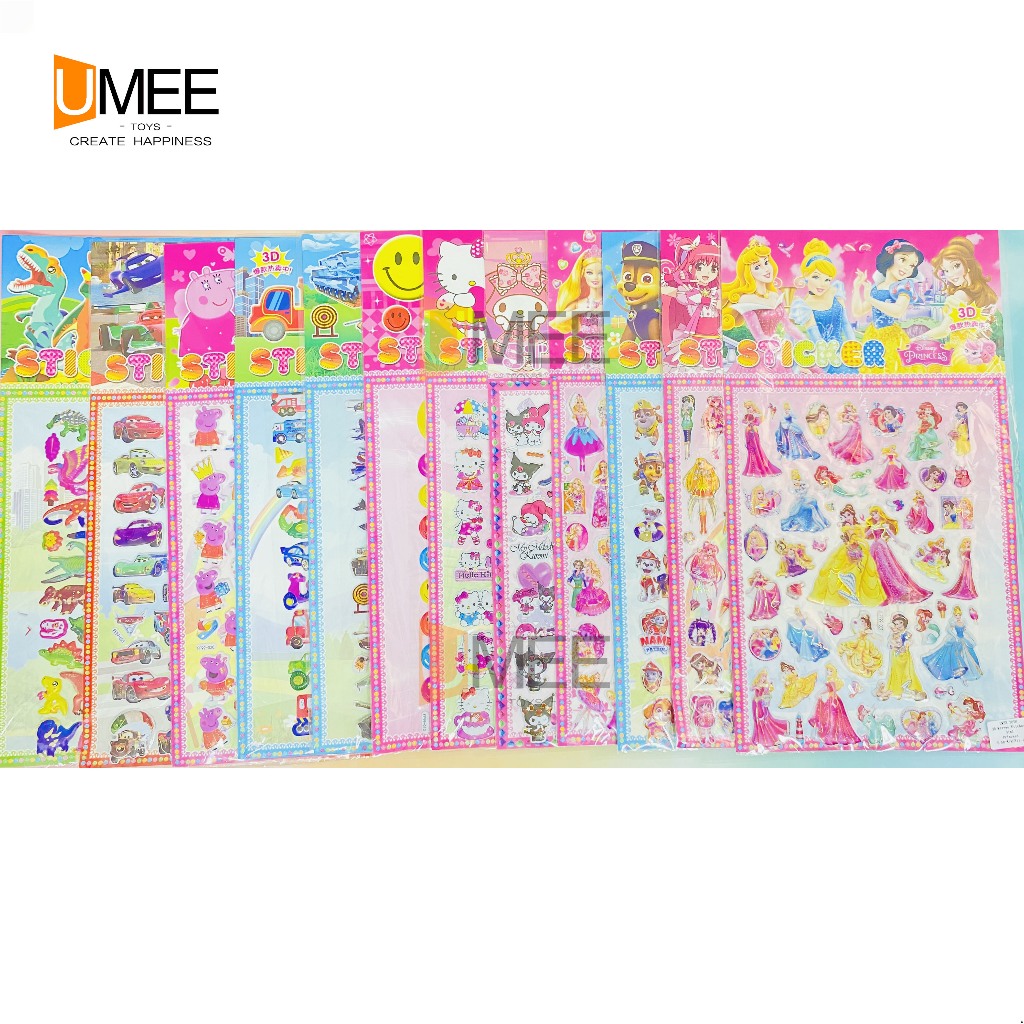 Wholesale 3in1 3D Stereo Stickers Toys Pad For kids-Lootbag Filler ...