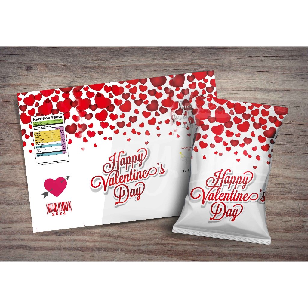 Valentines Themed Chip Bag Customized Personalized | Shopee Philippines