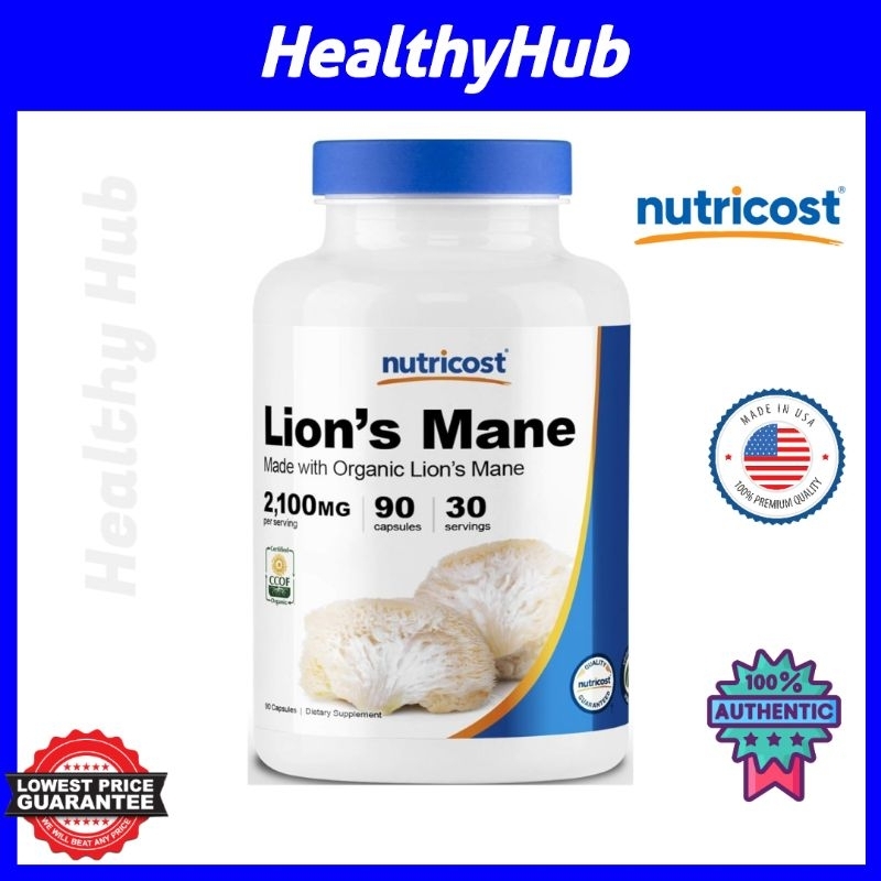 Lions Mane Mushroom 2100mg, Nutricost Organic Lion's Mane Mushroom ... Lions Mane Mushroom 2100mg, Nutricost Organic Lion's Mane Mushroom ...