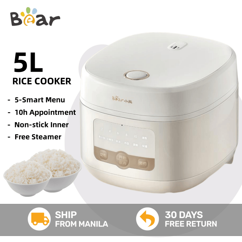 Bear Rice Cooker Big Multifunctional Electric Cooker With Steamer ...
