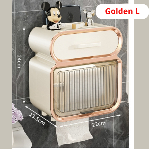 Wall Mounted Bathroom Tissue Holder Waterproof Tissue Roll Paper Holder ...