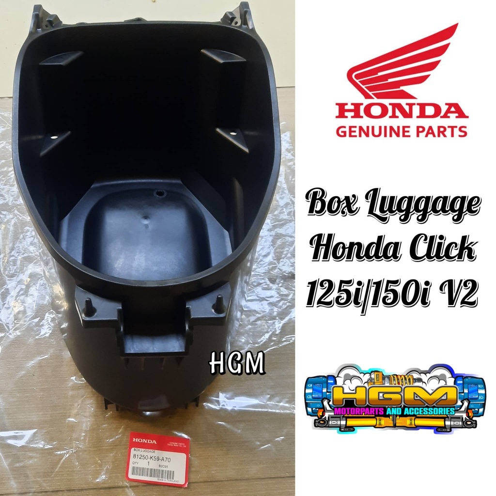 UBOX LUGGAGE HONDA CLICK 125i/150i V2, 125i V3 | 81250-K59-A70 | Shopee ...