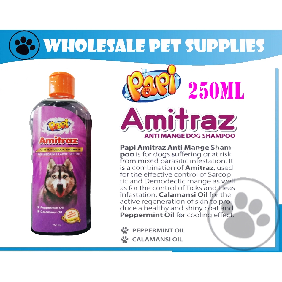 PAPI AMITRAZ Anti Mange Dog Shampoo | 250ml | Shopee Philippines PAPI AMITRAZ Anti Mange Dog Shampoo | 250ml | Shopee Philippines