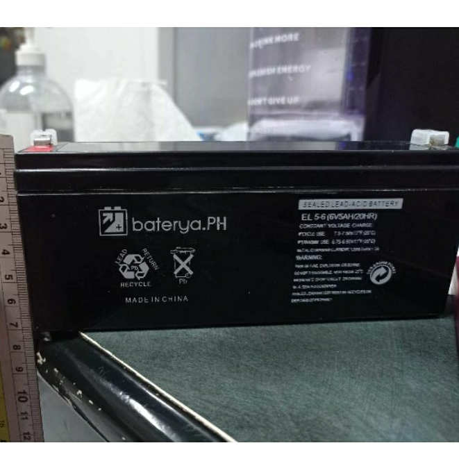 TIMBANGAN / Weighing scale Battery 5AH 6V EL 5-6 Baterya.ph SEALED LEAD ...