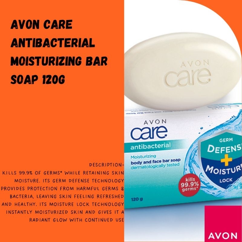 Avon Care Antibacterial Moisturizing Bar Soap 120g | Shopee Philippines