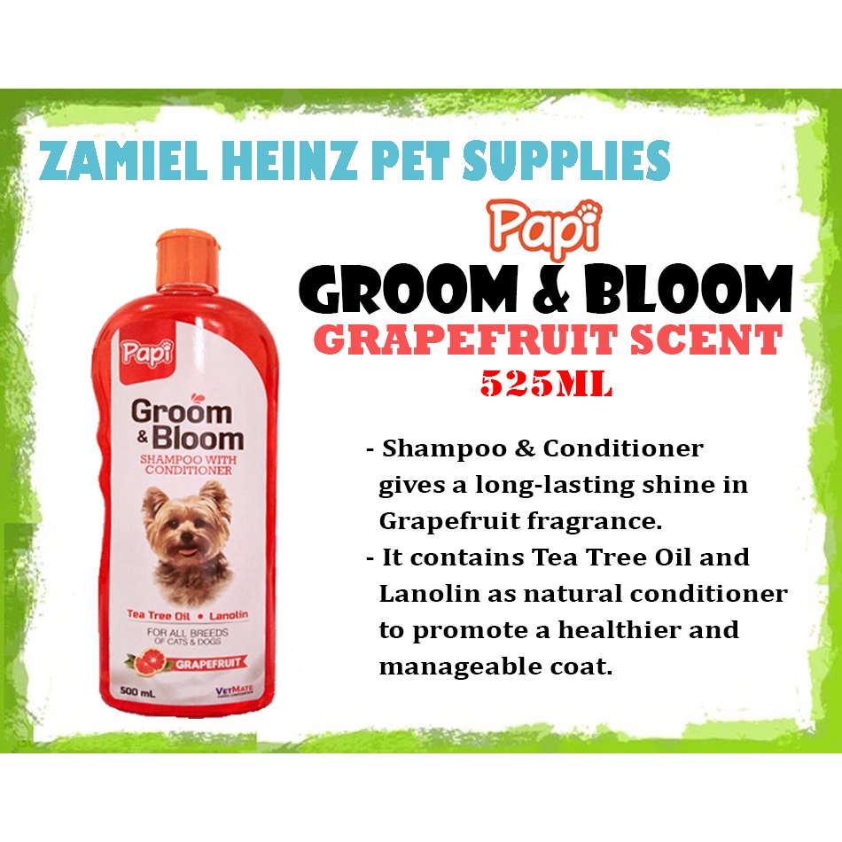Papi Groom & Bloom Shampoo with Conditioner 525ml | Shopee Philippines