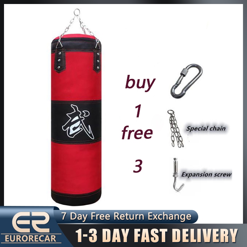 Boxing Punching Bag Fitness Sand bags Heavy duty Training 100cm Boxing ...