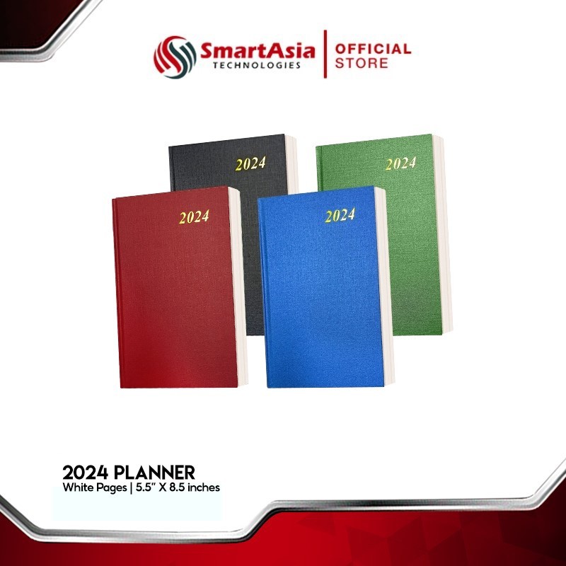 2024 Daily Planner Notebook (White Pages, 5.5 in x 8.5 in) | Shopee ...