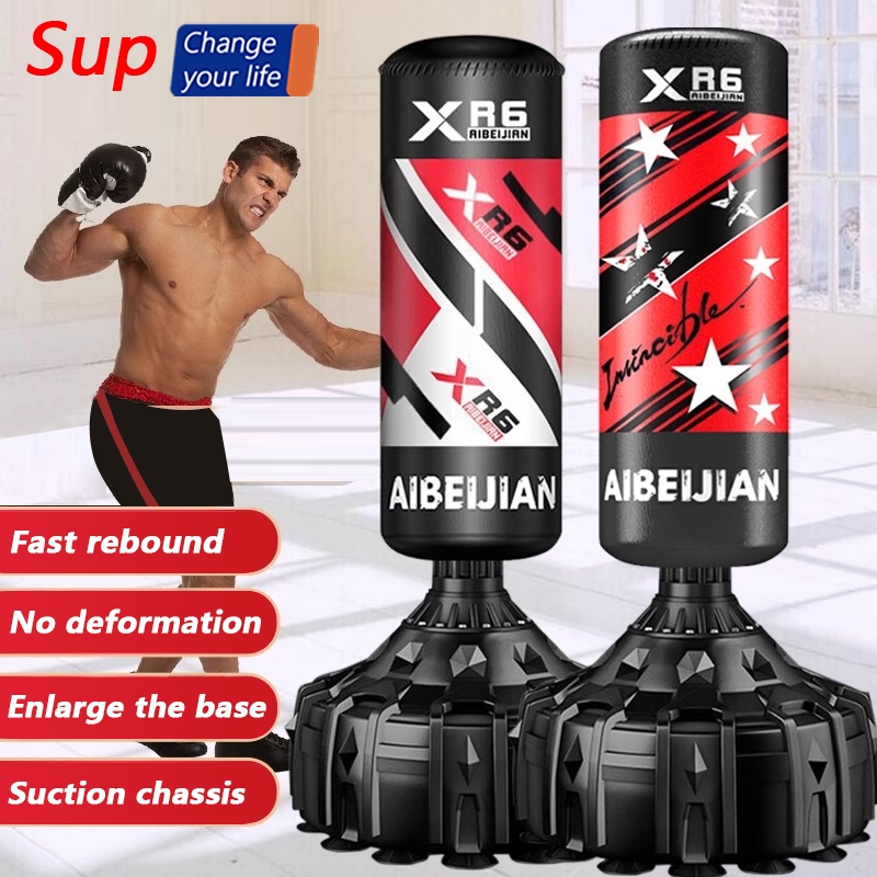 Boxing punching bags tumbler Sanda vertical boxing training standing ...