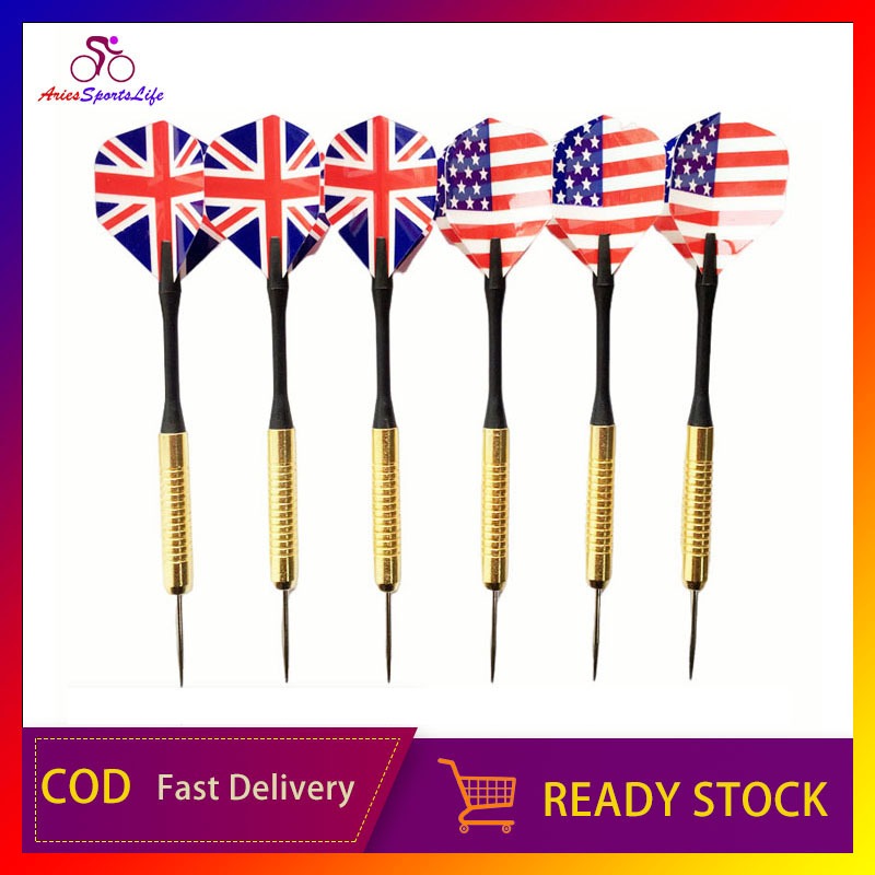 3Pcs Dart Pins Two Types Darts National Flag Darts Dart Game Training ...