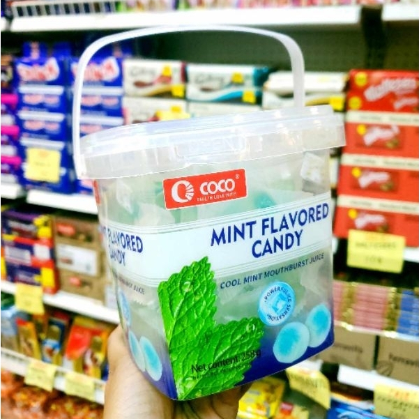 Coco Mint Flavored Candy Bucket 258g | Shopee Philippines