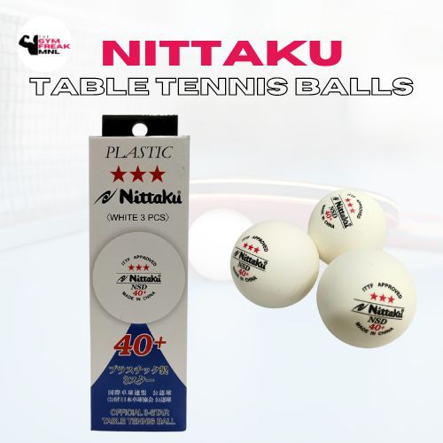 Nittaku White 3 Star Ping Pong Ball Table Tennis Ball (12 PCS) | Shopee ...