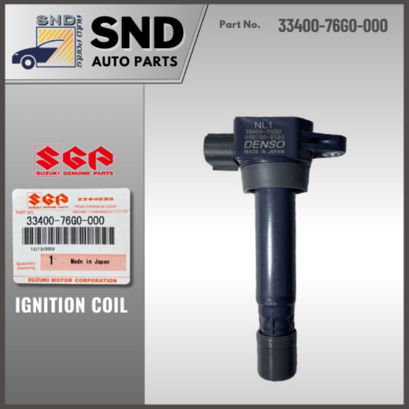 SUZUKI Ignition Coil for Alto Hatchback,Multicab,Wagon [33400-76G0-000 ...