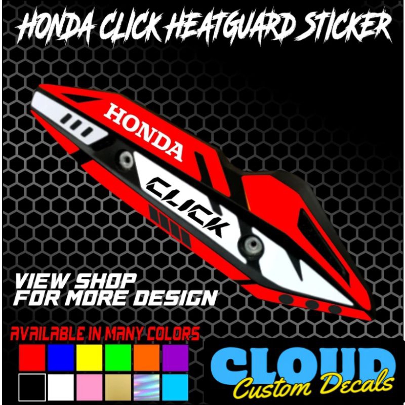 Honda Click V2 and V3 Heatguard Sticker | Shopee Philippines