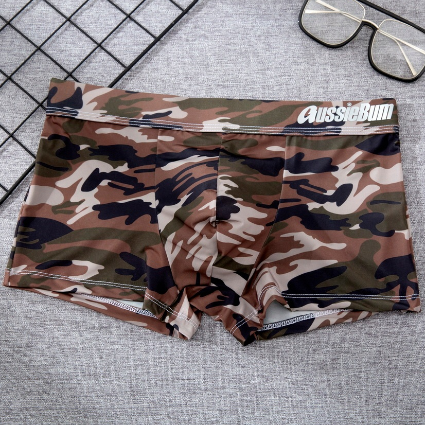 Aussie Bum Man Camouflage Boxers Trunks Boy Underwear Men Quality Milk ...