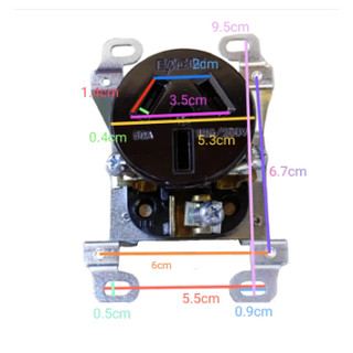 Eagle Range Outlet w/ Plate and Metal Box 50A 250V - CAT122/192-BOX ...