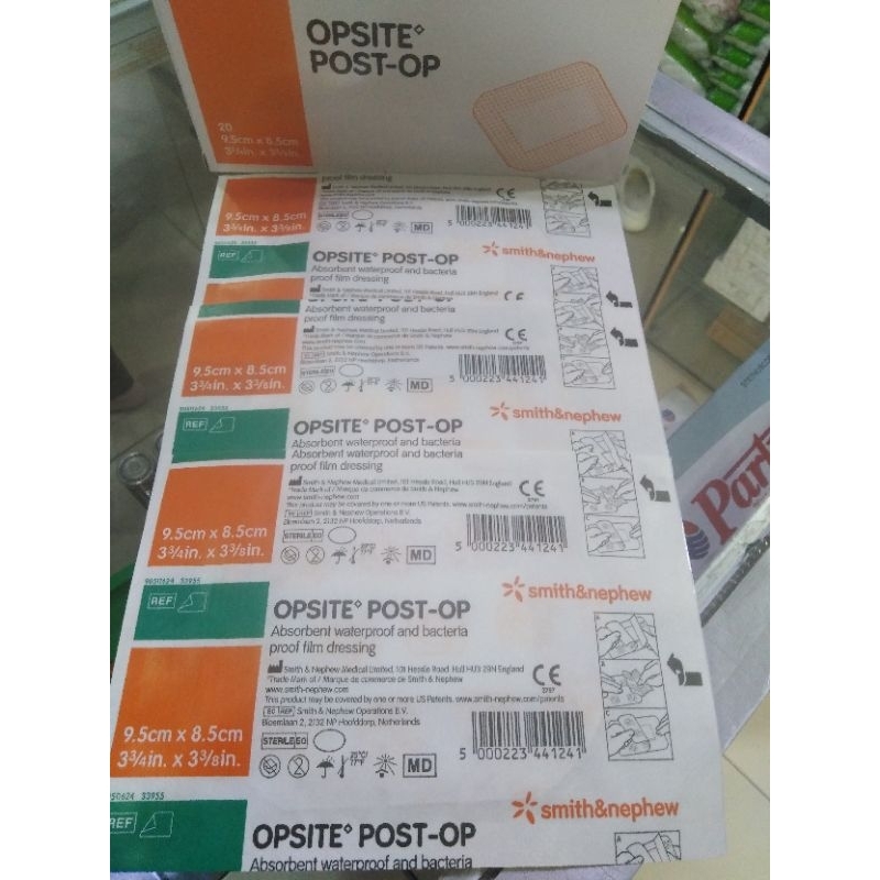 OPSITE post-op 9.5cm x 8.5cm (per piece) | Shopee Philippines