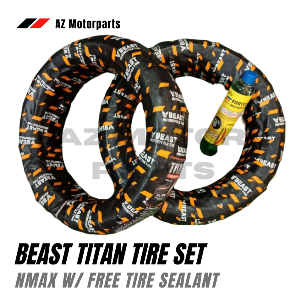 BEAST TITAN TIRE SET for NMAX (110/70-13&130/70-13) w/ free tire ...