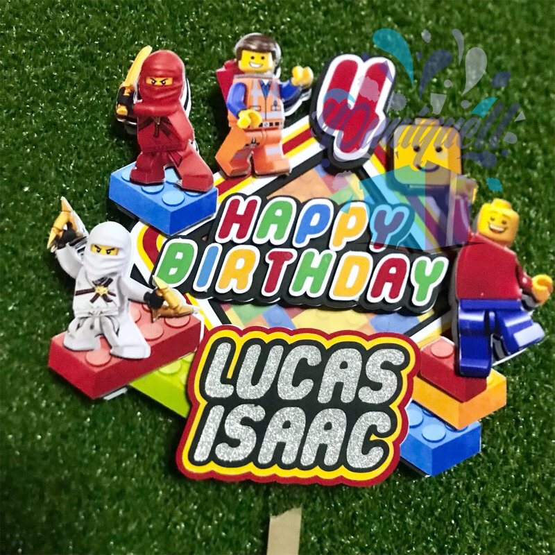 LEGO themed Cake Topper (3d/Layered) | Shopee Philippines