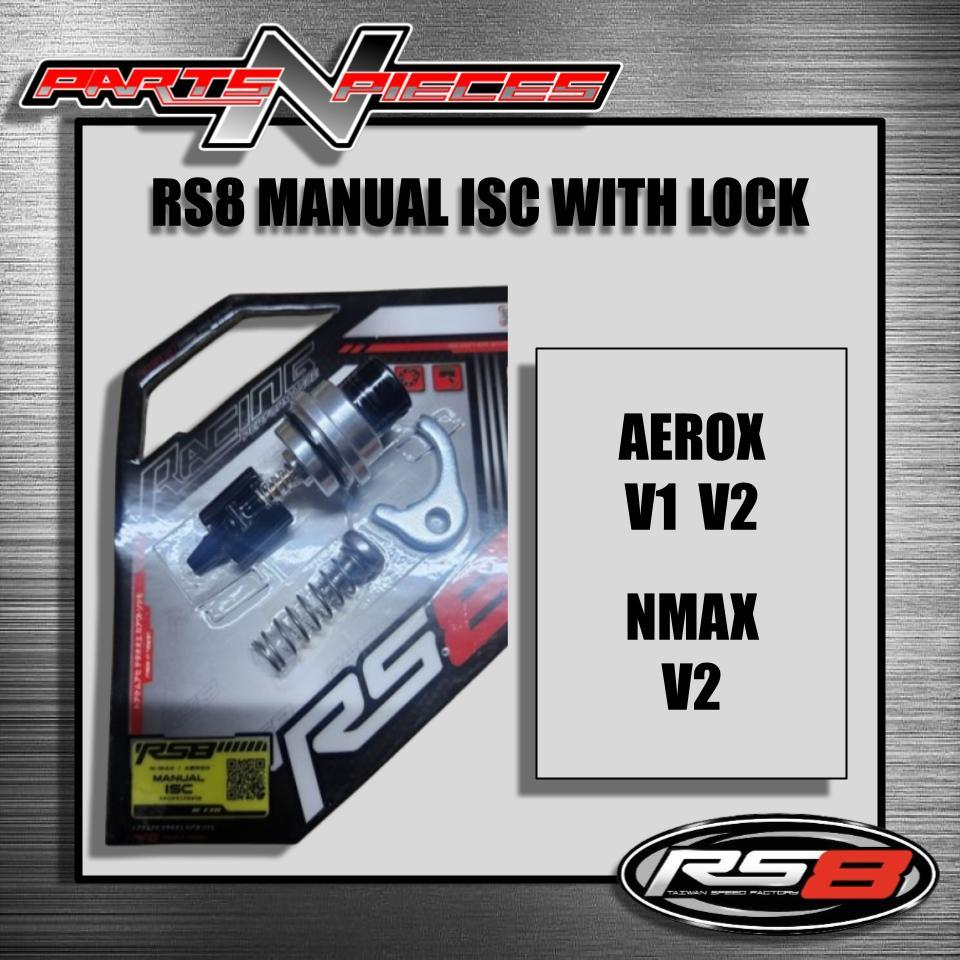 RS8 MANUAL ISC WITH LOCK FOR AEROX V1 V2 NMAX V1 V2 | Shopee Philippines