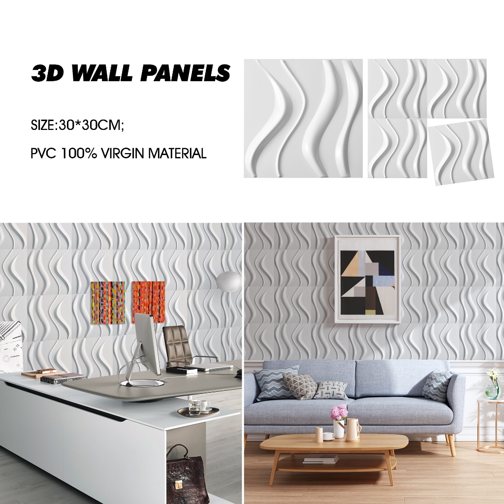 Pvc Wall Panel 3d Wallpaper Wall Design Decor Home Living Room