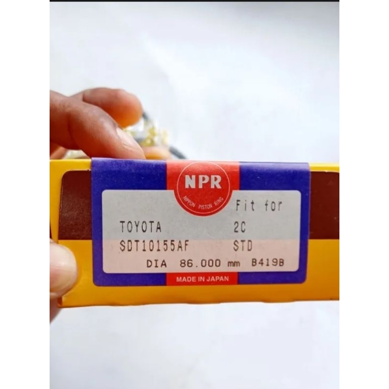Toyota 2C Piston Ring STD NPR Original Made in japan | Shopee Philippines