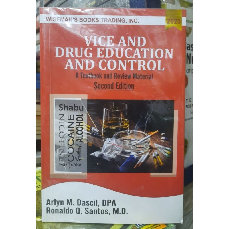 Vice and Drug Education and Control by Dascil (Reprint) | Shopee ...