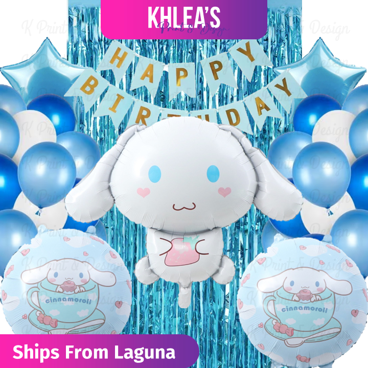 Cinnamoroll Sanrio Friends Birthday Party Theme Balloon Set | Shopee ...