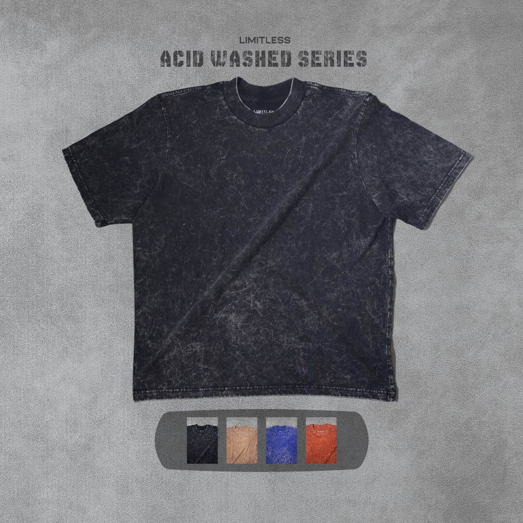 Limitless ACID WASHED Premium Oversized Cotton Shirt for Stylish ...