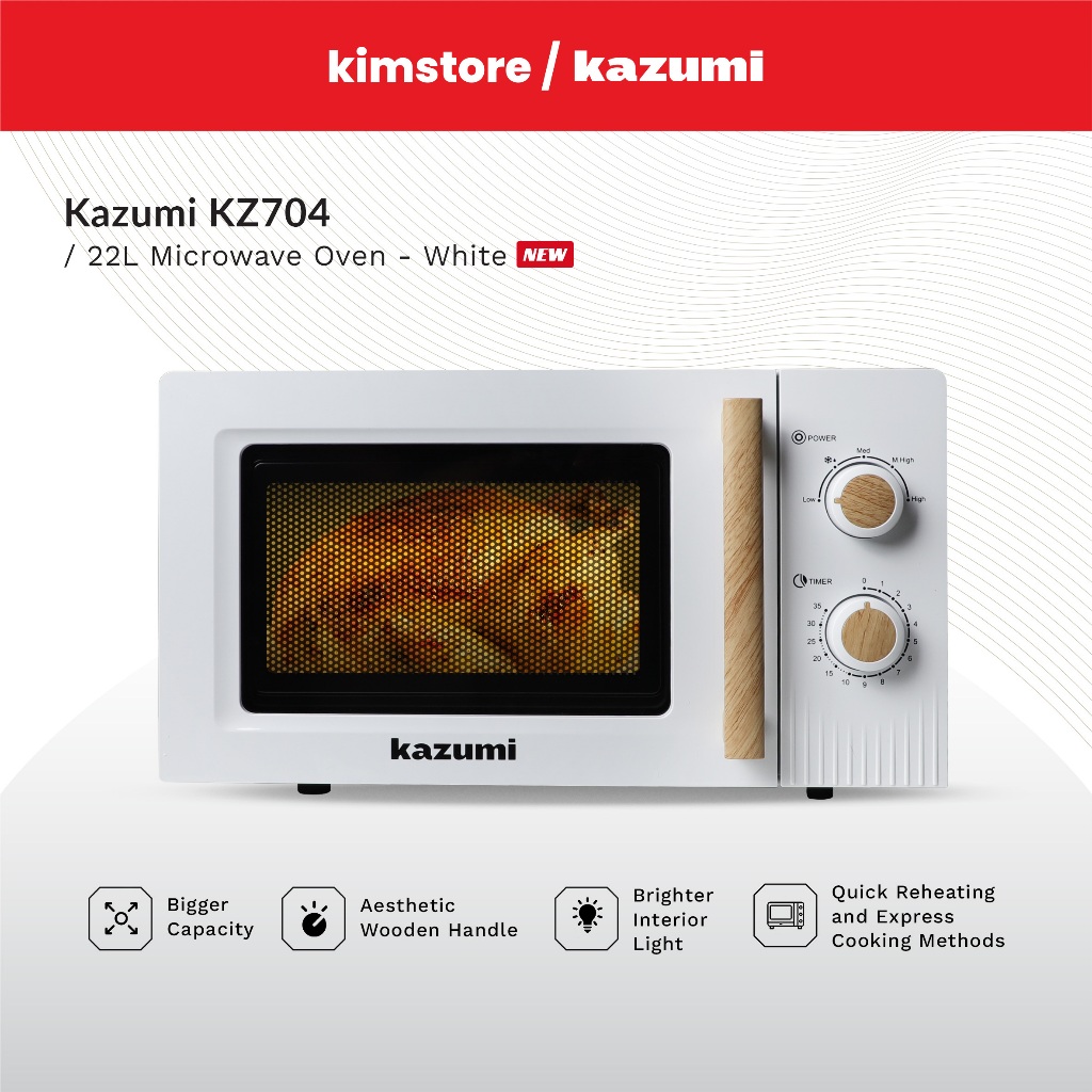 Kazumi KZ-704 22L Microwave Oven | Shopee Philippines