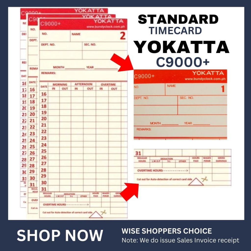 500 Pcs Time Card Punch Card Six Columns Eagle Time Card C 9000 Time Card Shopee Philippines