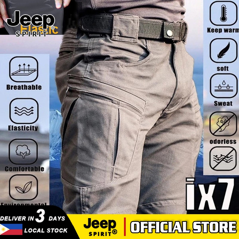 JEEP SPIRIT IX7/IX9 Waterproof Tactical Pants Men SWAT Combat Army ...