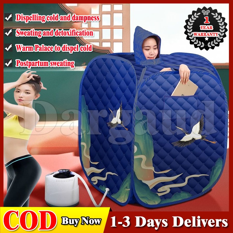 Sauna steam bath portable adult steamer with tent dehumidification ...