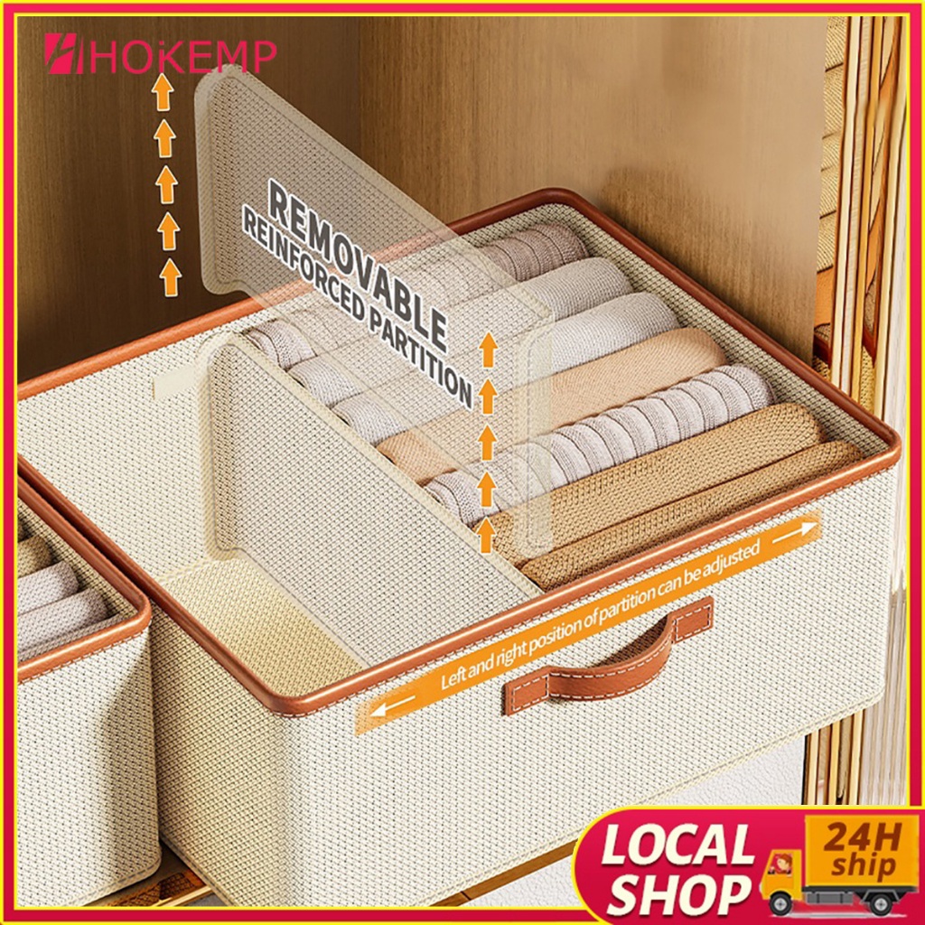 With-partition Drawer Clothes Storage Wardrobe Organizer Foldable ...
