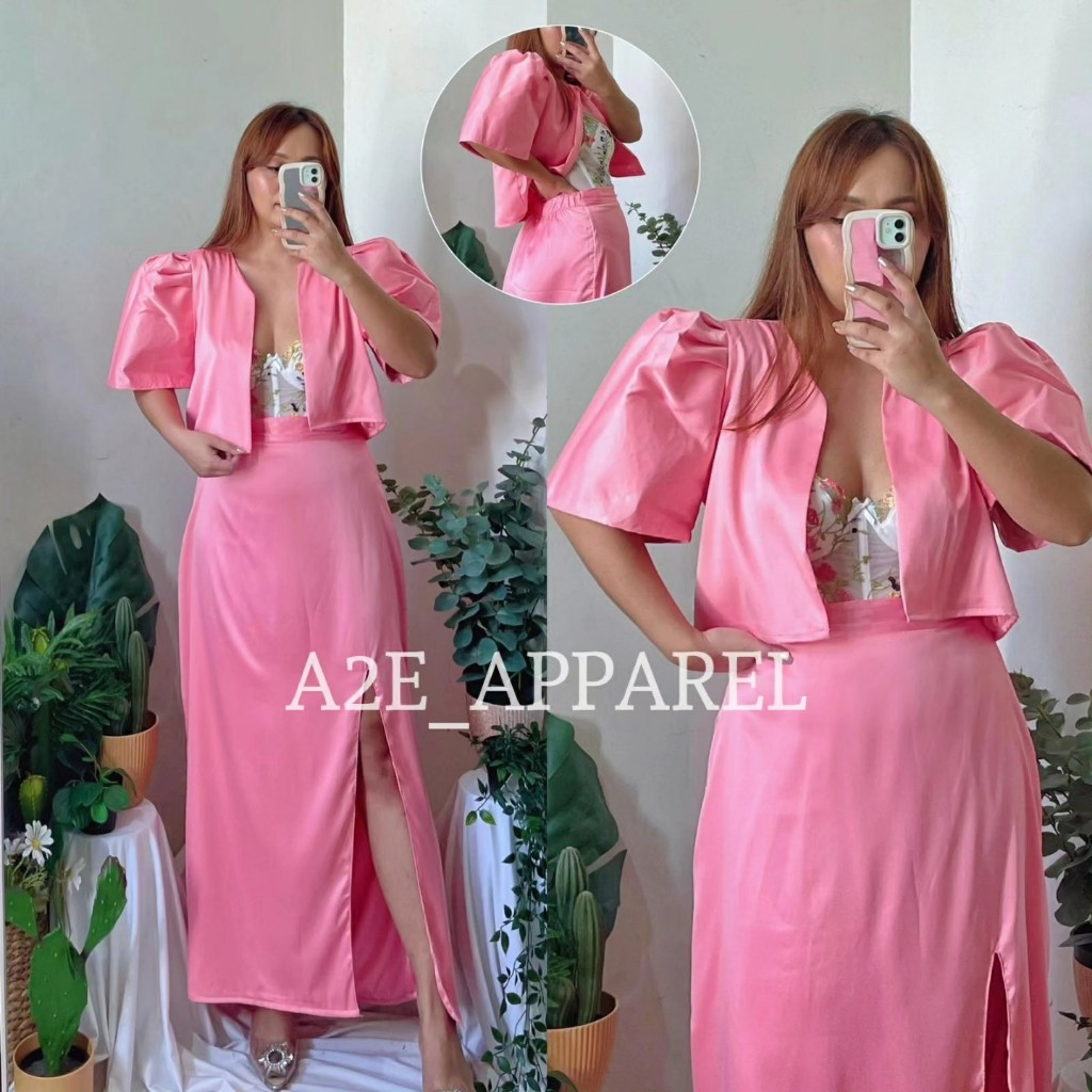 A2E | Cleo Coords | Modern Filipiniana Terno Coordinates Bolero with ...