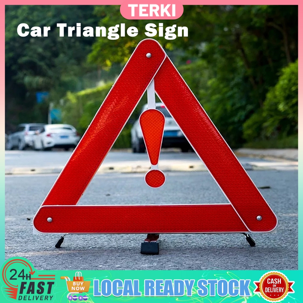 Auto Car Safety Early Warning Device Triangle Sign Road Emergency ...
