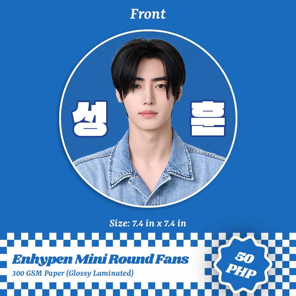Enhypen Mini Round Fans V2 | Shopee Philippines
