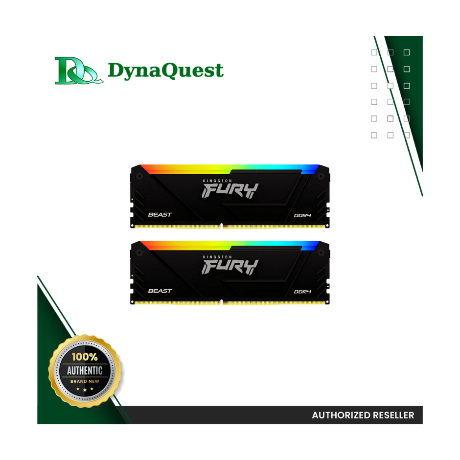 Kingston Fury Beast RGB 16GB 2X8G DDR4 3600MHz C17 Desktop Memory KF436C17BB2AK2/16 | Shopee ...