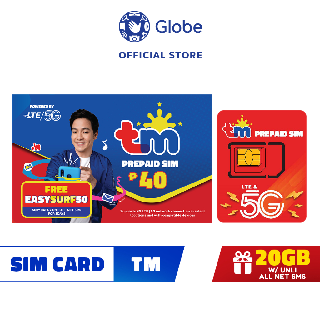 TM Prepaid 5G SIM Card | Shopee Philippines